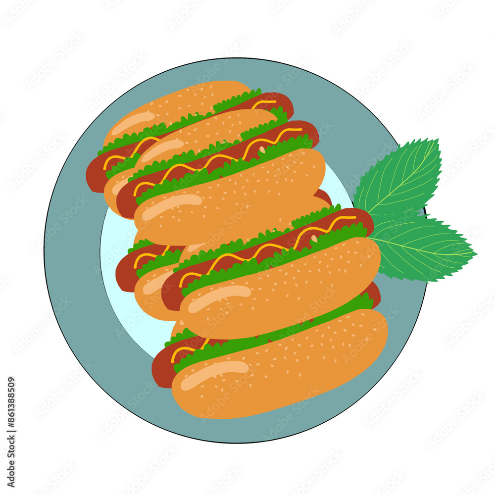 Hotdog vector,Hotdog drawing,Hotdog illustration,Hotdog cartoon,Hotdog ...