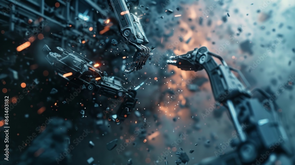 When a building collapses due to an explosion 5Genabled robotic arms ...