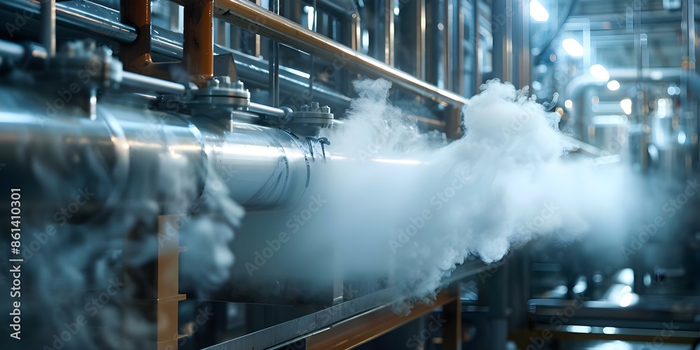 ภาพประกอบสต็อก Improving industrial gas production efficiency with ...