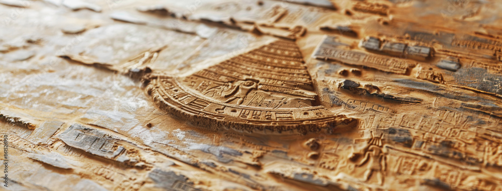 High-resolution pixelated hieroglyphs depicting pyramid construction in ...