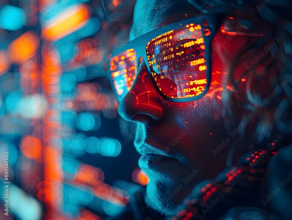 Hacker Bypassing Digital Security System with Augmented Reality Glasses ...