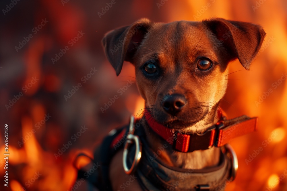 National Fire Pup Day background, Celebrating National Fire Pup Day, A ...