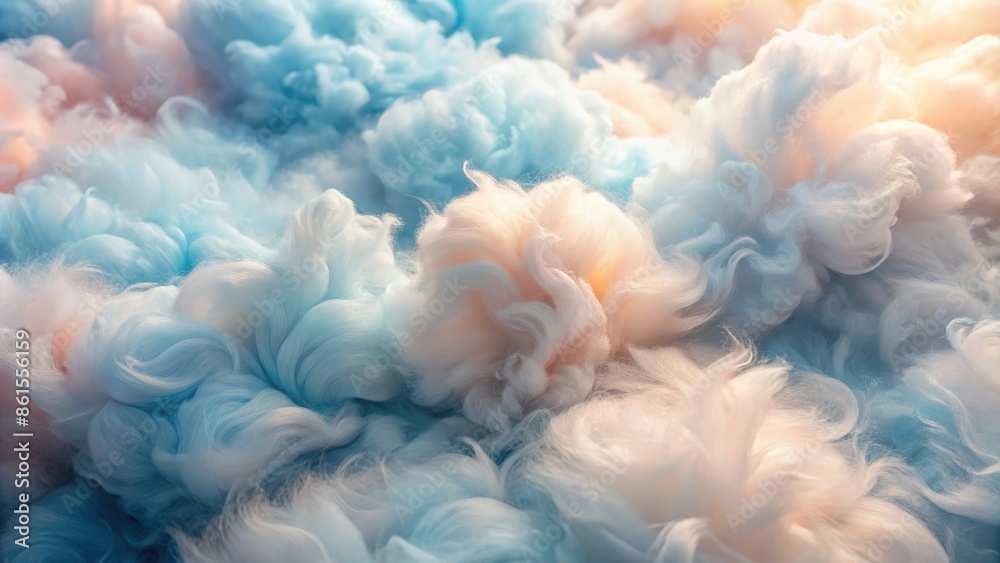 Slow motion animation abstract background texture of cotton smoky ...