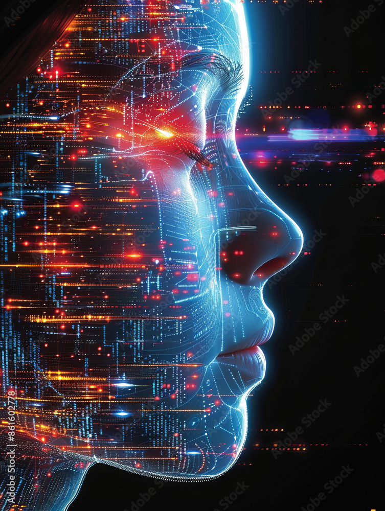 Futuristic technology-themed book cover illustration for a popular ...