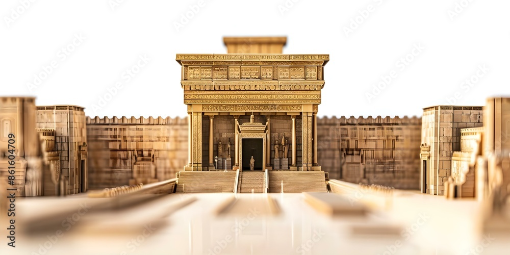 Solomons Temple on white background isolated. Concept Architecture ...