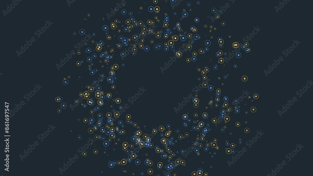 Vibrant and intricate, this captivating image displays a circle ...