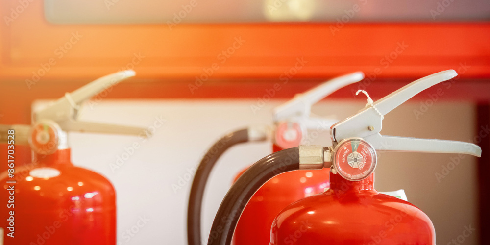 Engineer check fire suppression system,check fire extinguisher tank in ...