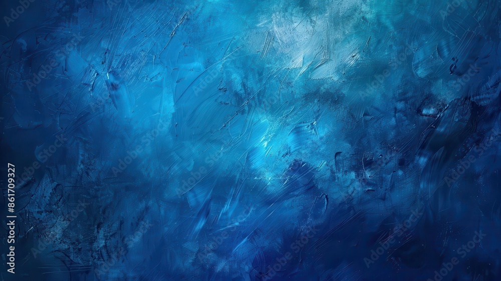 vibrant blue portrait backdrop with painted texture abstract photo ...