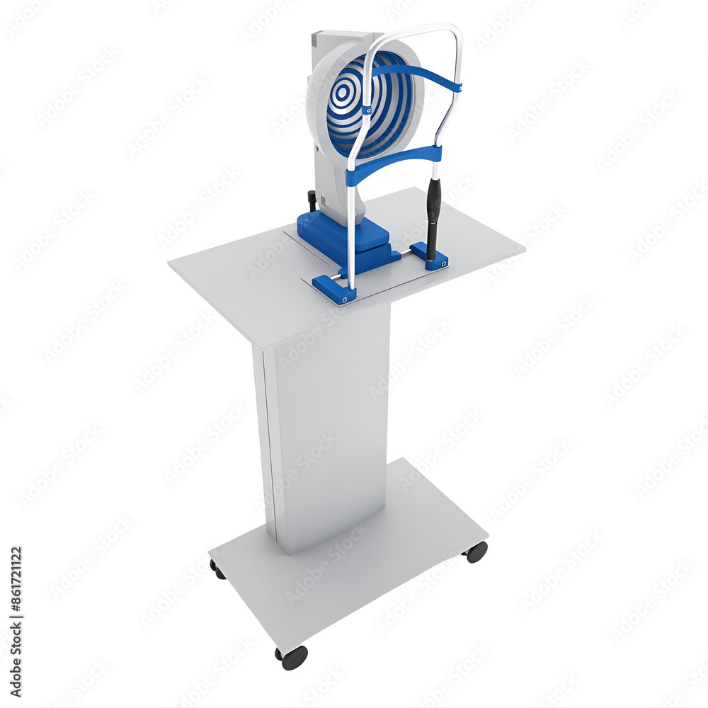 Image of a medical topographic imaging system used for detailed ...