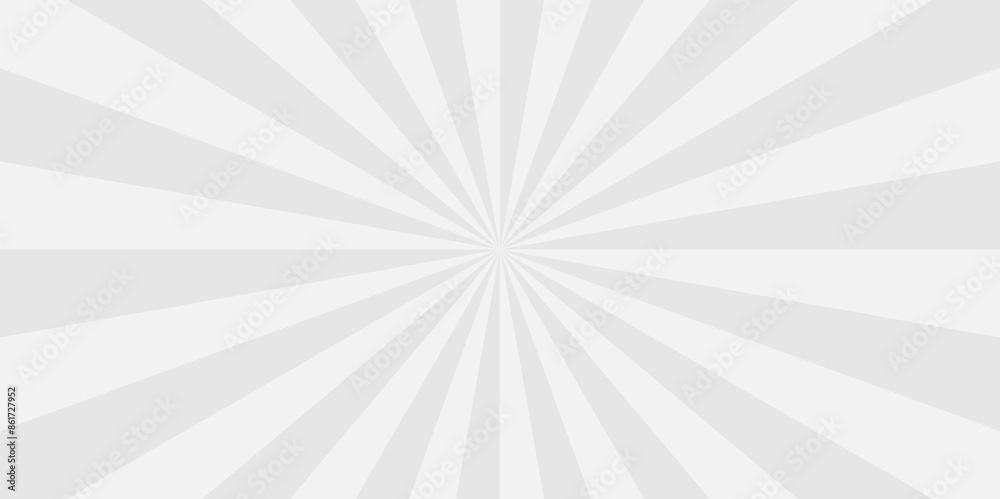 Vector Abstract white and gray sun rays sunburst backdrop background ...