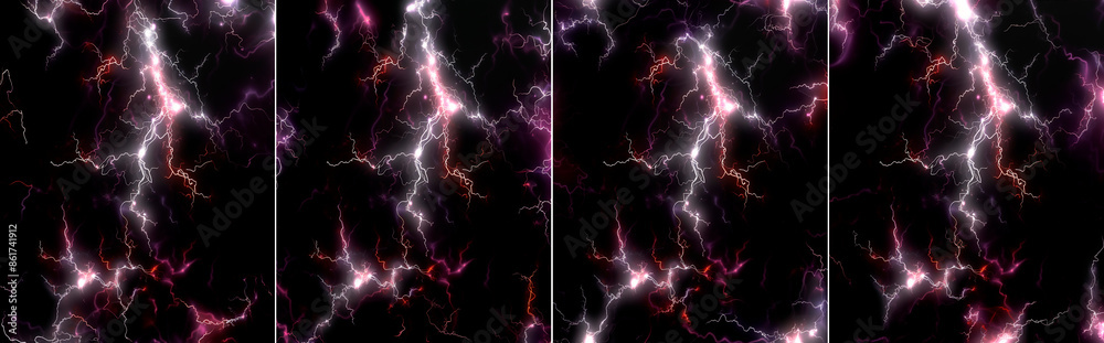 Collage, 4 photographs. Ultra-realistic fiber optic lighting effects ...