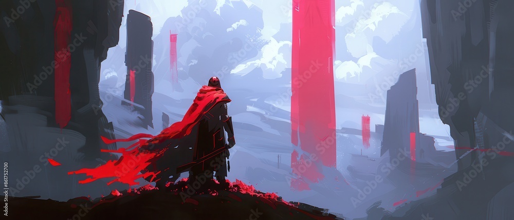 ภาพประกอบสต็อก Desperate Land Fantasy Topic, SpitPaint Concept Art ...