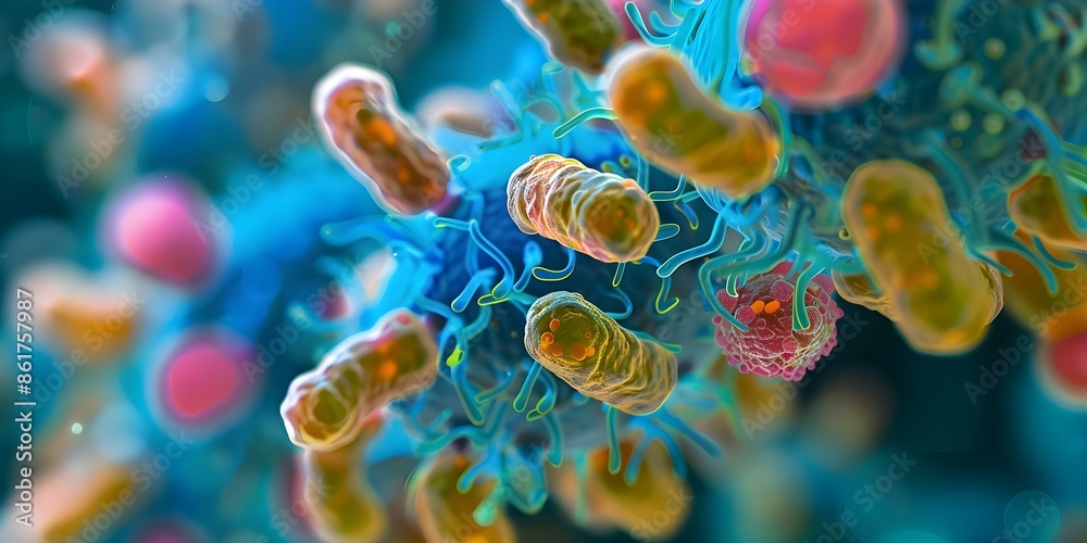 Resilient Bacterial Biofilm Structures Under Microscopic View. Concept ...