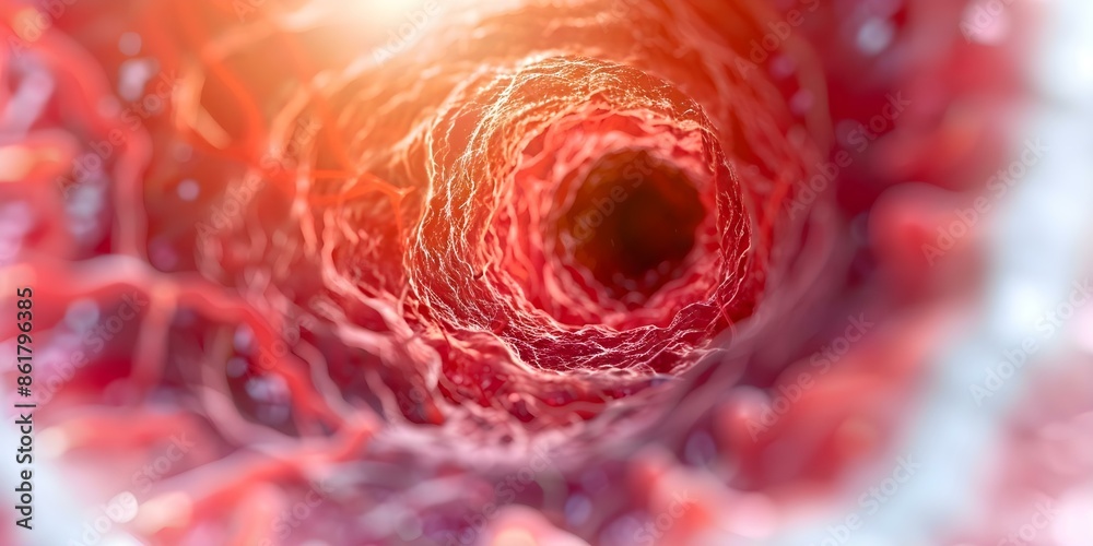 Inflamed Appendix in Detailed Anatomical Setting Acute Medical ...