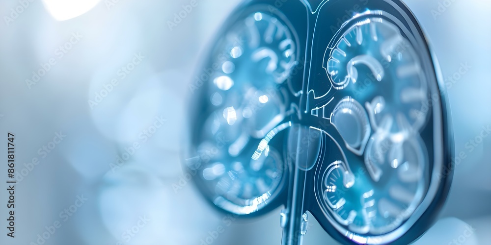 Image of renal pathology illustrating chronic kidney disease effects on ...