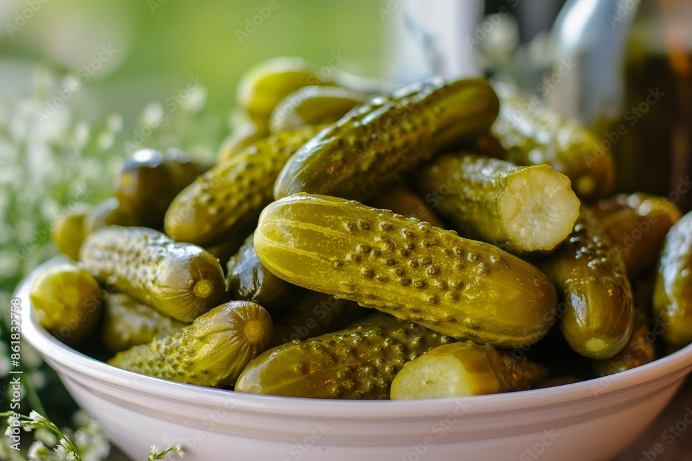 Pickle on a jar closeup, Closeup of Pickles in a Jar, A Detailed Look ...