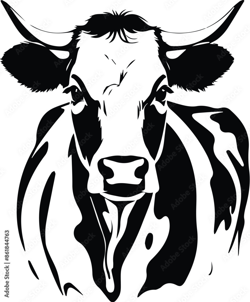 Cow Farm Life Svg, Farm Animal Clipart, Mom Cow Silhouette, Cow outline ...