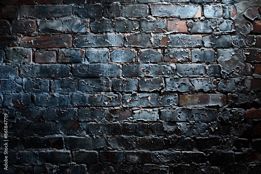 A detailed and realistic texture of a brick wall, showcasing the ...