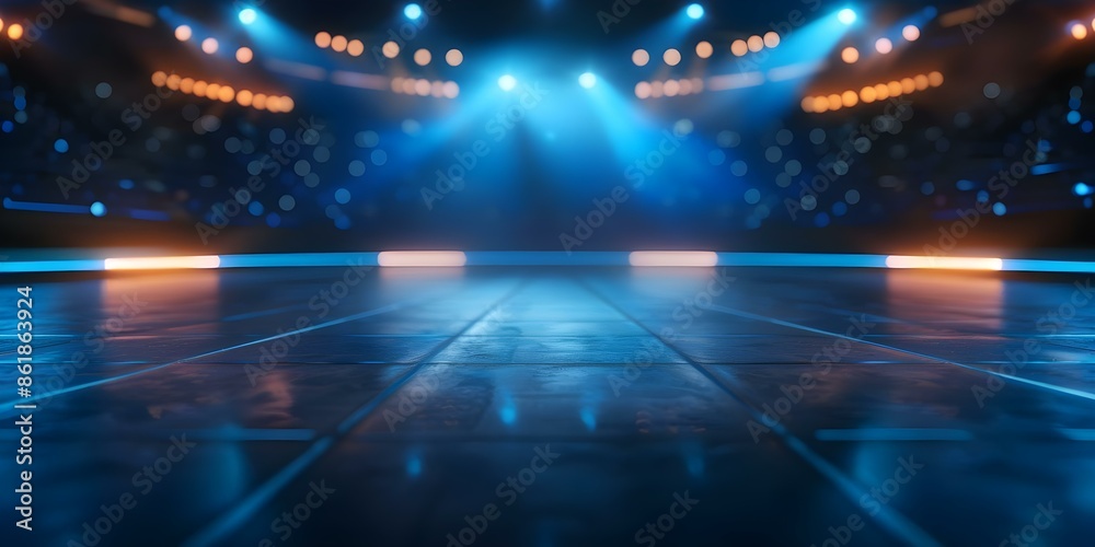 Virtual TV studio background with chroma key for live broadcasts ...