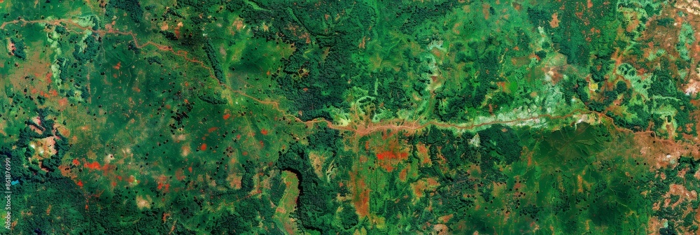 Satellite Imagery Showcasing Deforestation Insights in Rainforest ...