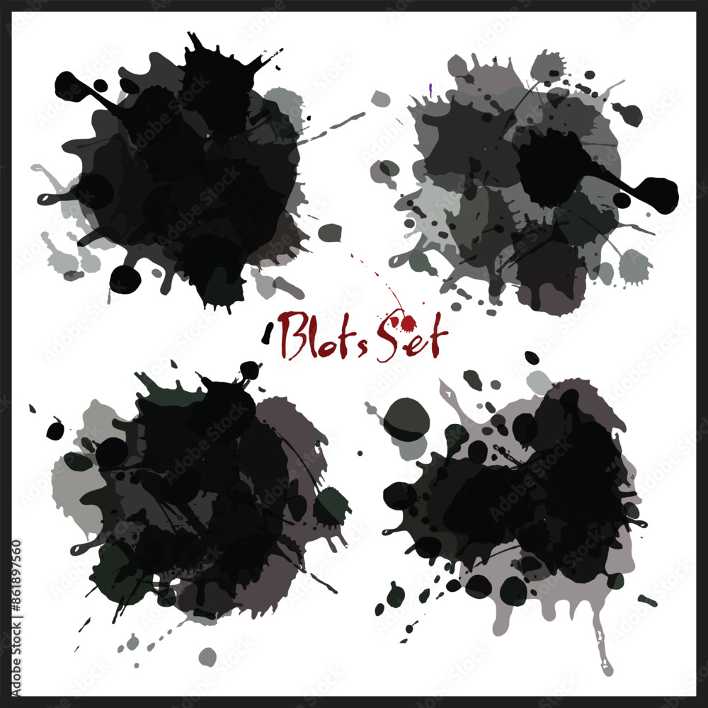 Black Sillhouette Splashes, Insk Splash, Water Splash, and Grunge Brush ...