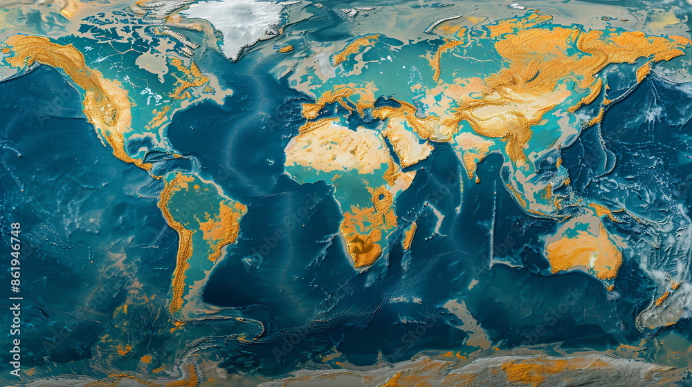 A map overlaid with temperature anomalies, revealing the widespread ...