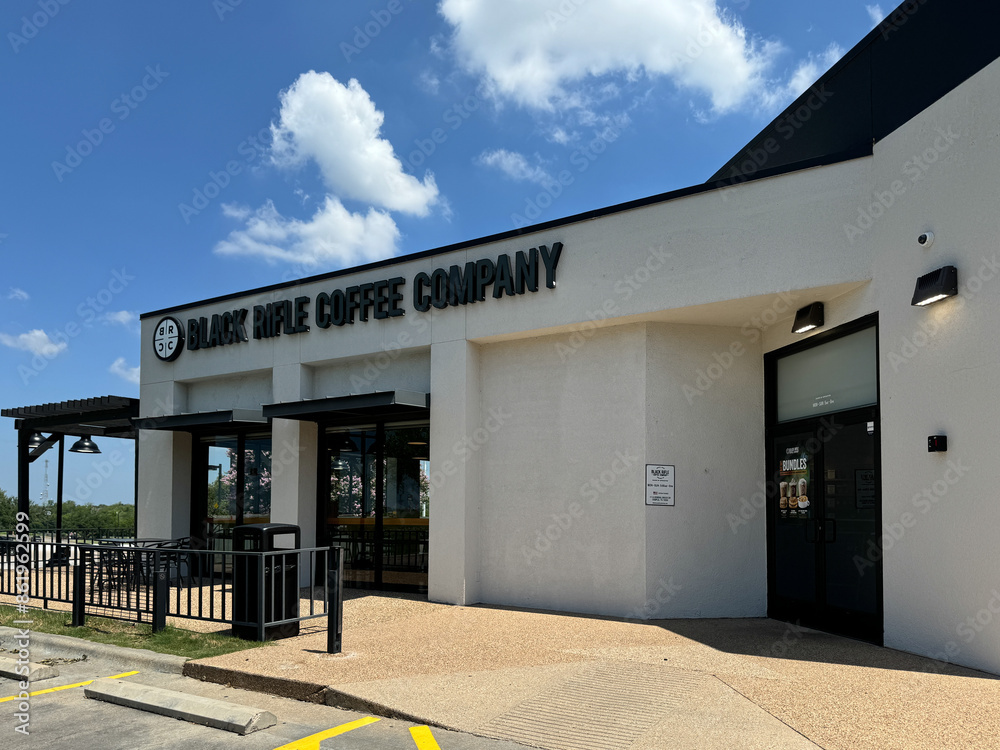 Temple, Texas - June 23, 2024: The Black Rifle Coffee Company coffee ...