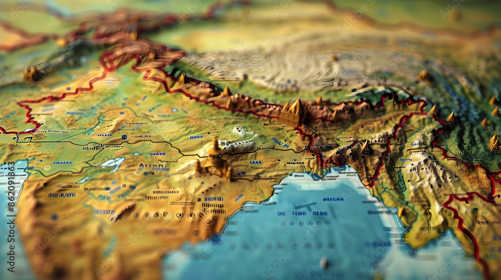 Map of the world 3d illustration Elements of this image furnished by ...
