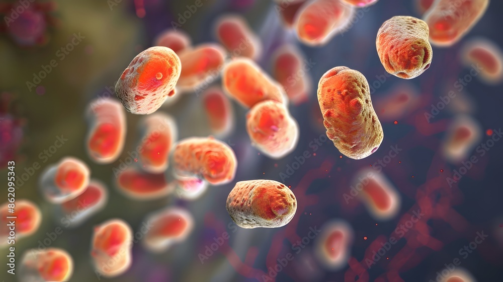 Antibiotic Resistant MRSA Bacteria Microscopic Image in Laboratory ...