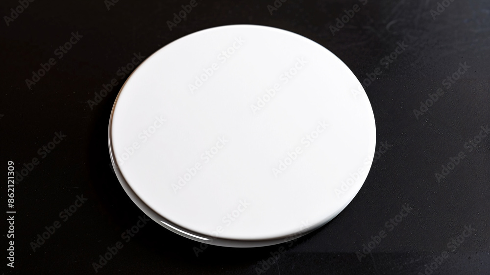 Pinback button mockup isolated on black background branding, marketing ...