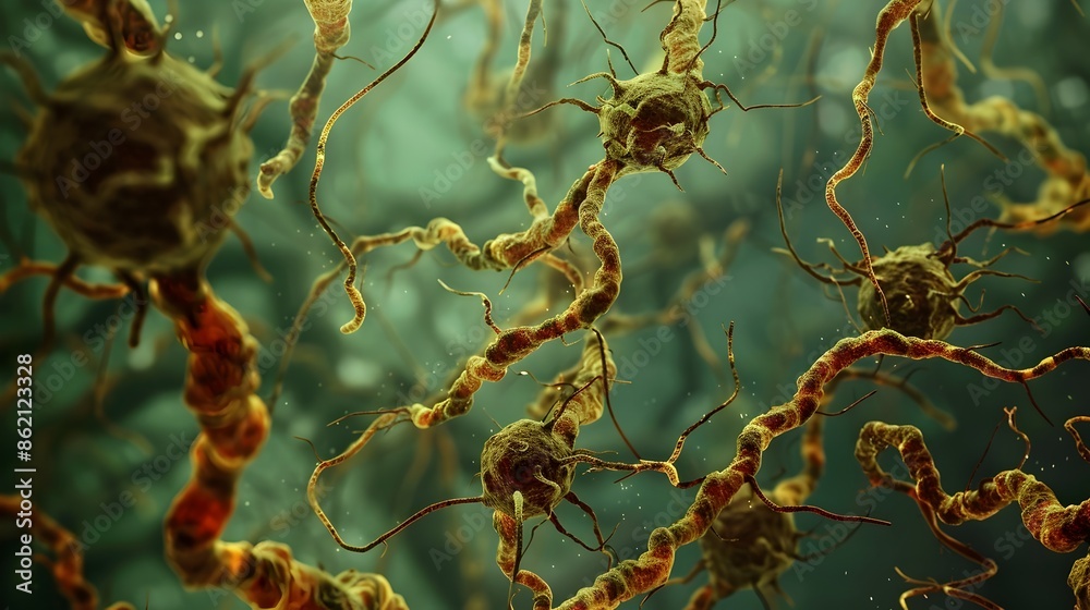 Microscopic View of Lyme Disease Causing Borrelia Bacteria Infecting ...