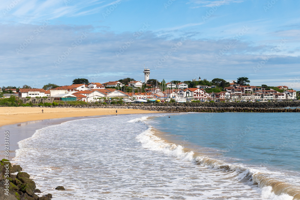 Ciboure and Fort of Socoa fishing ports on Basque coast, famous resorts ...