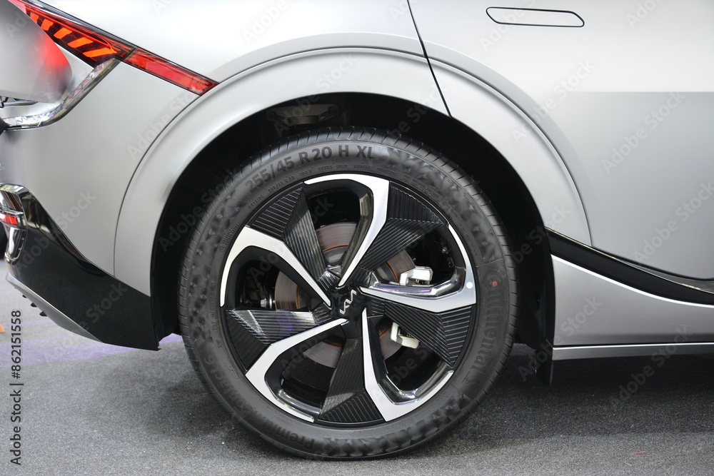 Kia ev6 wheel at Kia Sonet launching in Paranaque, Philippines Stock ...