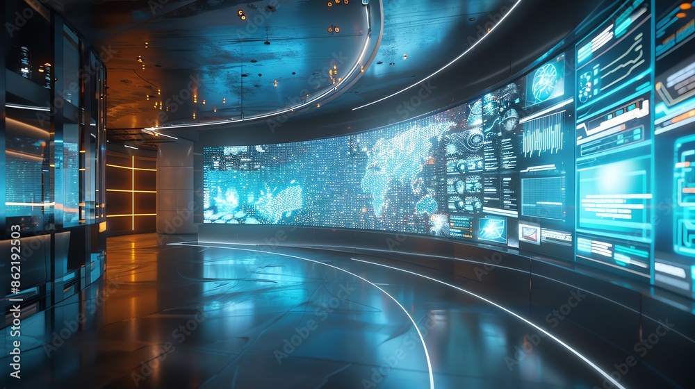 profesional tv studio elegant room green screen, CGI, masking, template ...