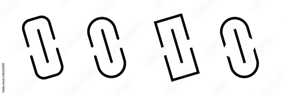 Link flat icon, Link icon. Hyperlink chain symbol. Chain Icon, link ...