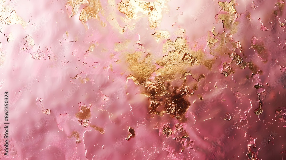 Pink, Rose gold foil background of bronze elegance metallic plate ...