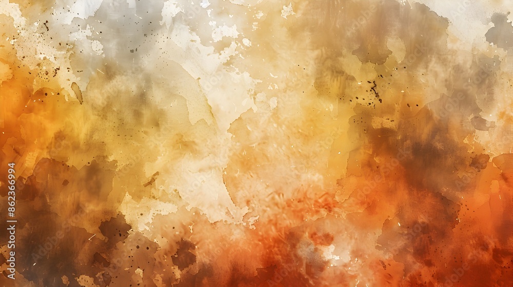 Elegant abstract watercolor background with bold bronze and brown ...