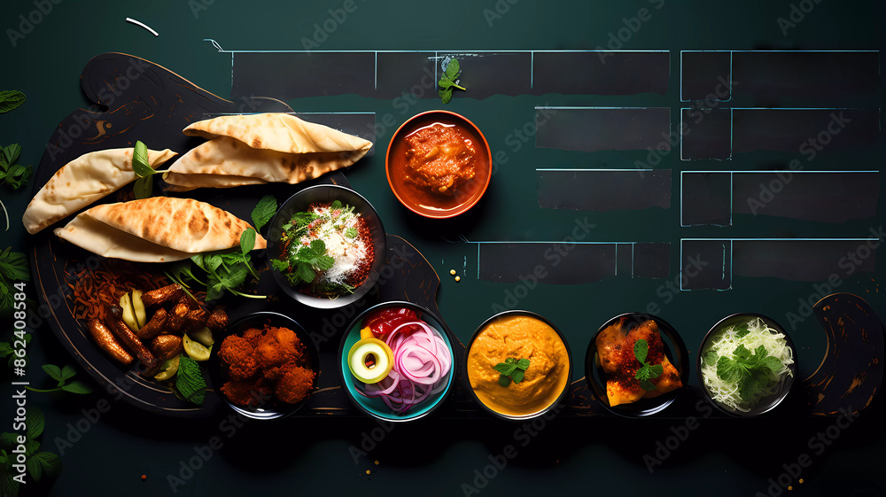 The Elegant Middle Eastern Restaurant Menu Template with Traditional ...