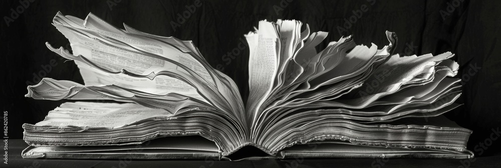 The delicate creases and folds of a forgotten books spine tell stories ...