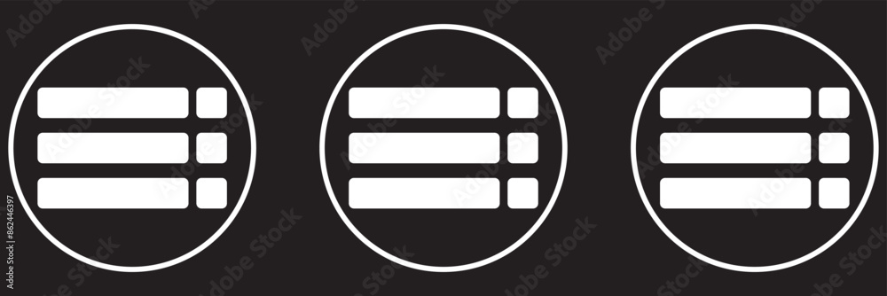 web and mobile app menu icons, vector buttons for website ui navigation ...