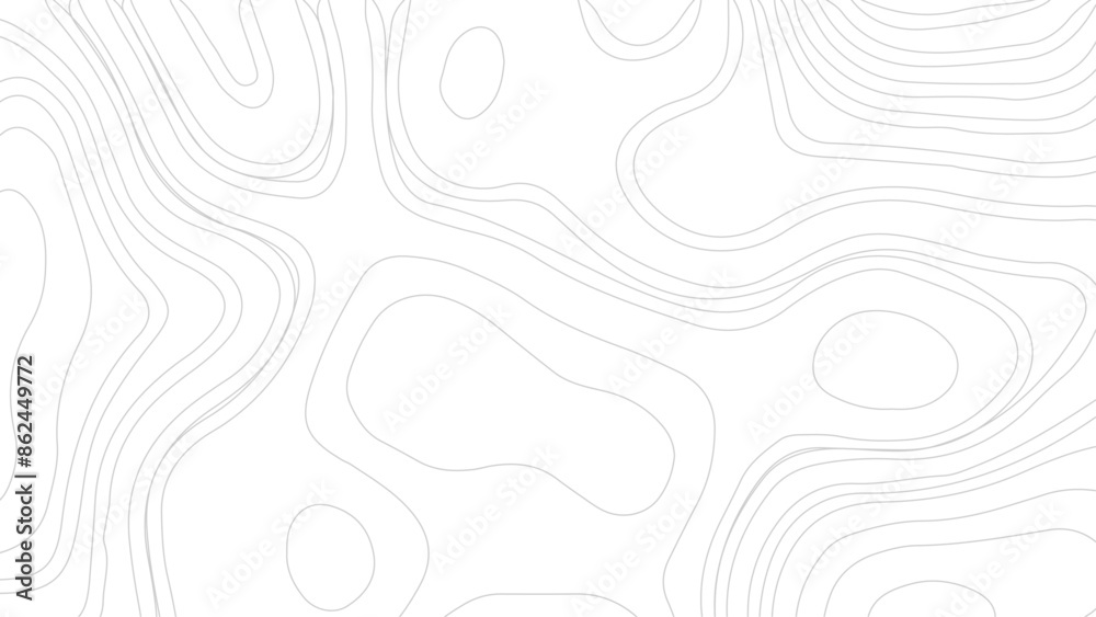 Transparent Topographic line map. Modern design with White background ...