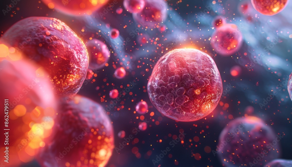 Foto de stem cells in regenerative medicine, such as visualizations of ...