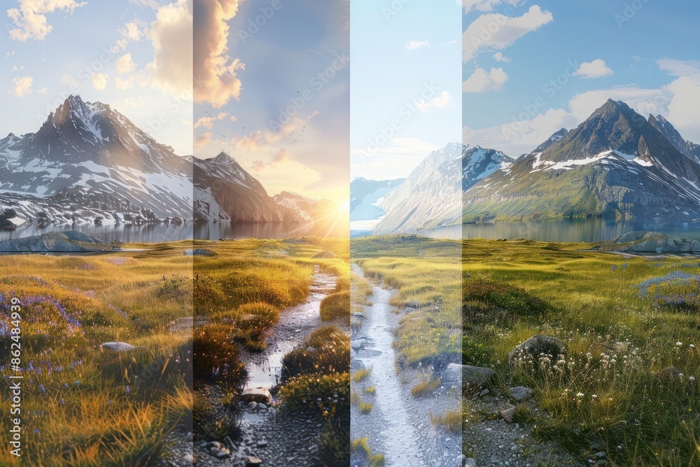 An artistic visual representation of the photo editing workflow ...