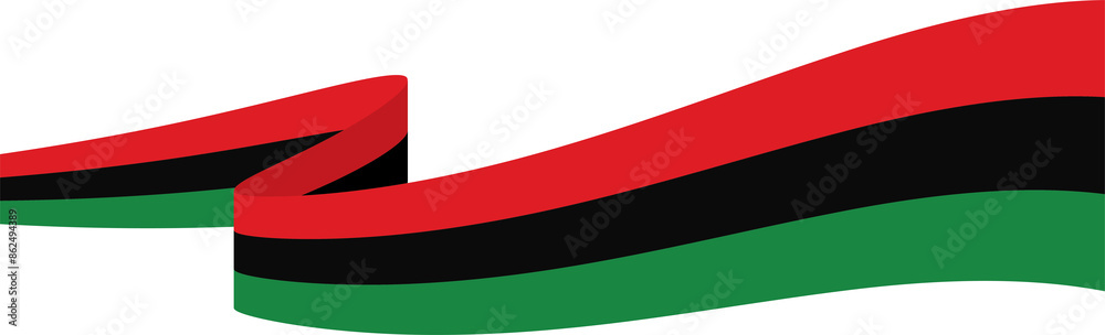 Red, black and green colored background as the colors of the Pan ...