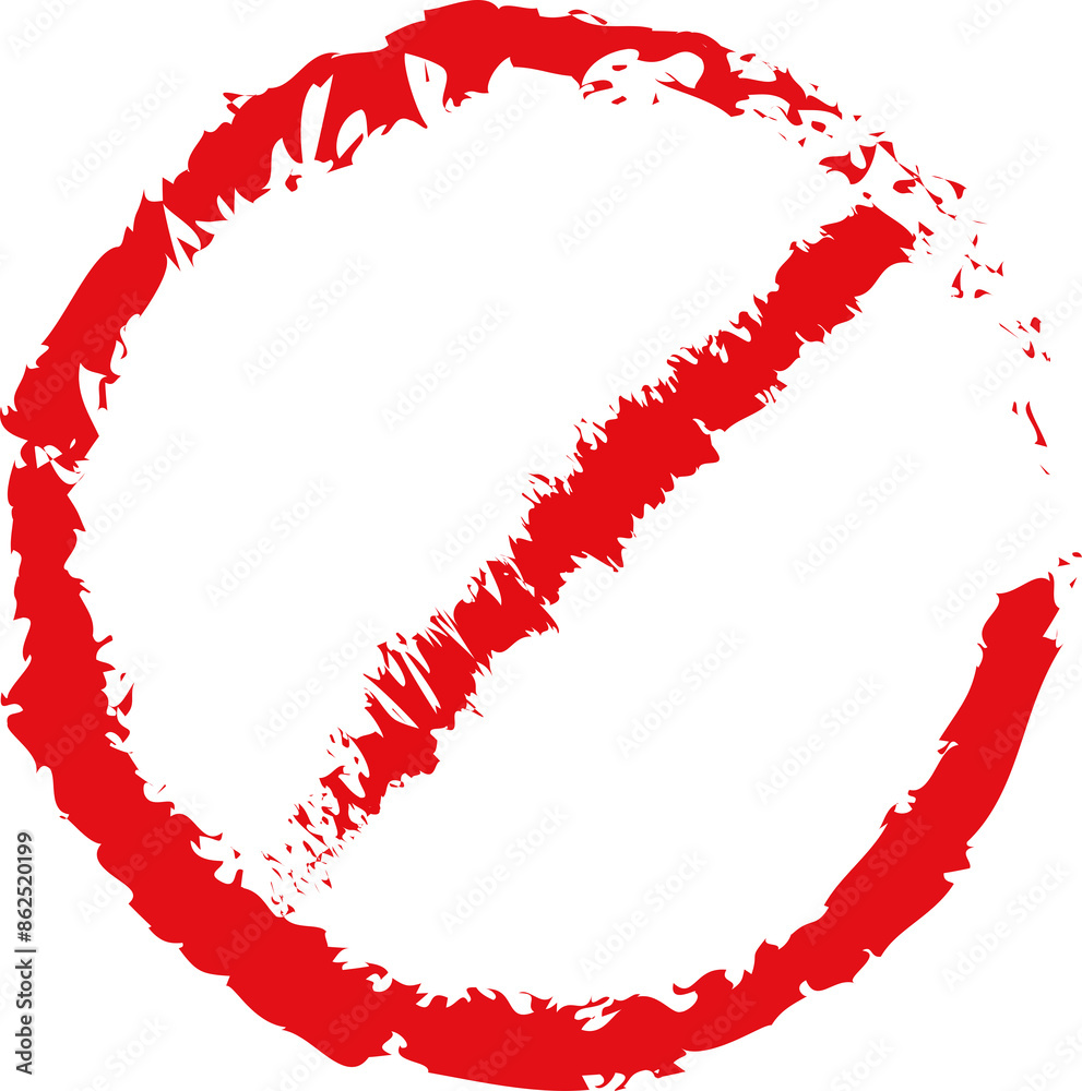 Newly Designed Stop Sign Icon On Transparent Background, Not Allowed ...