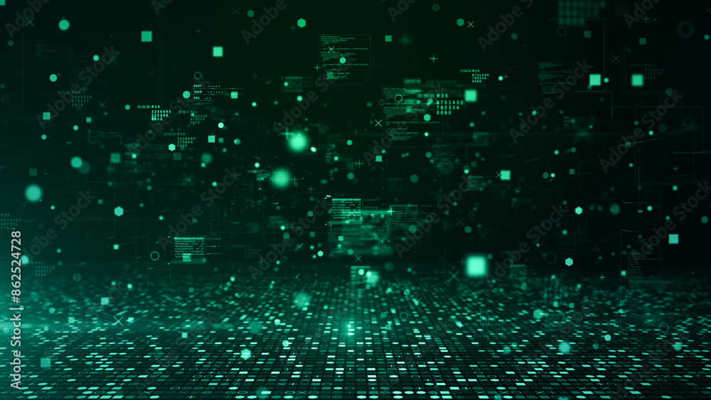 Digital cyberspace technology abstract background, Technology digital ...