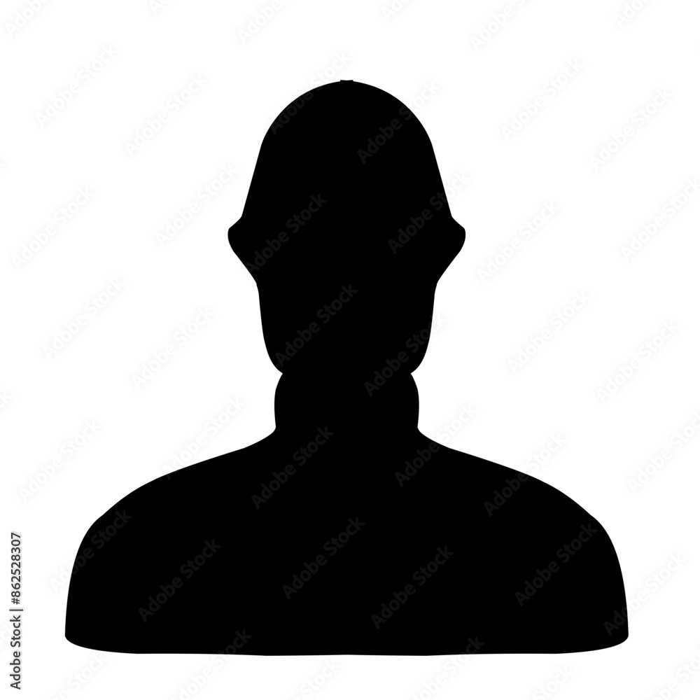 Male and female portraits, silhouettes, avatars or profiles for unknown ...