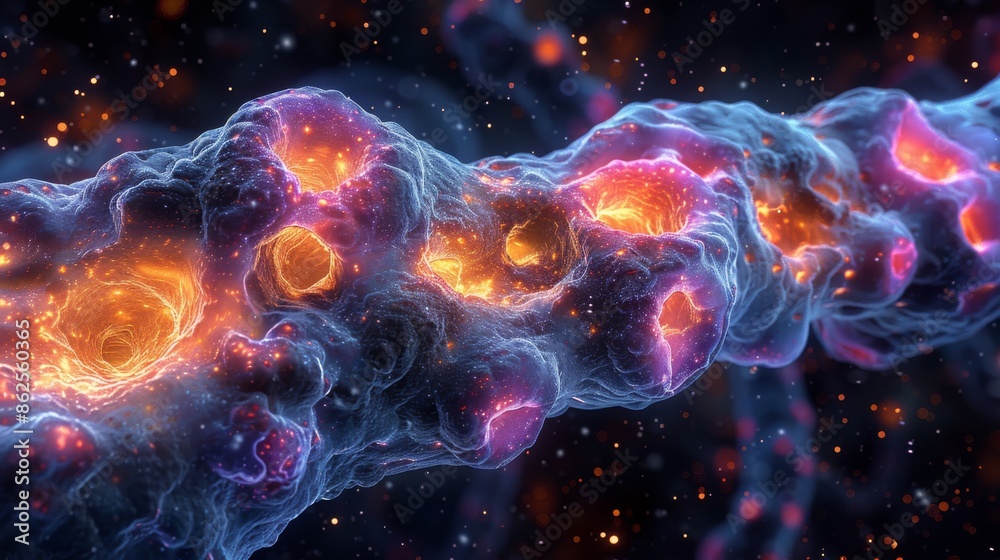 An immunohistochemistry image depicting the expression of surfactant ...