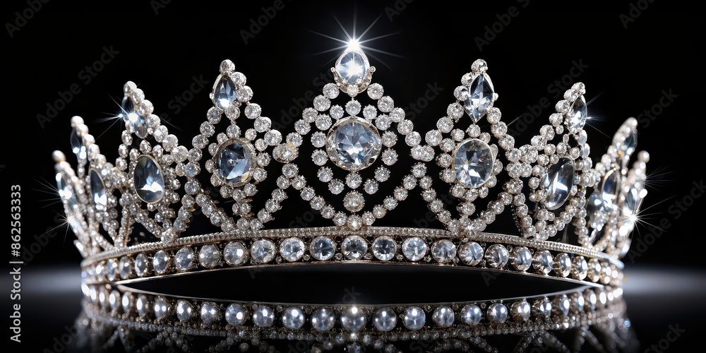 Luxurious diamond crown worn in an American beauty contest, luxury ...