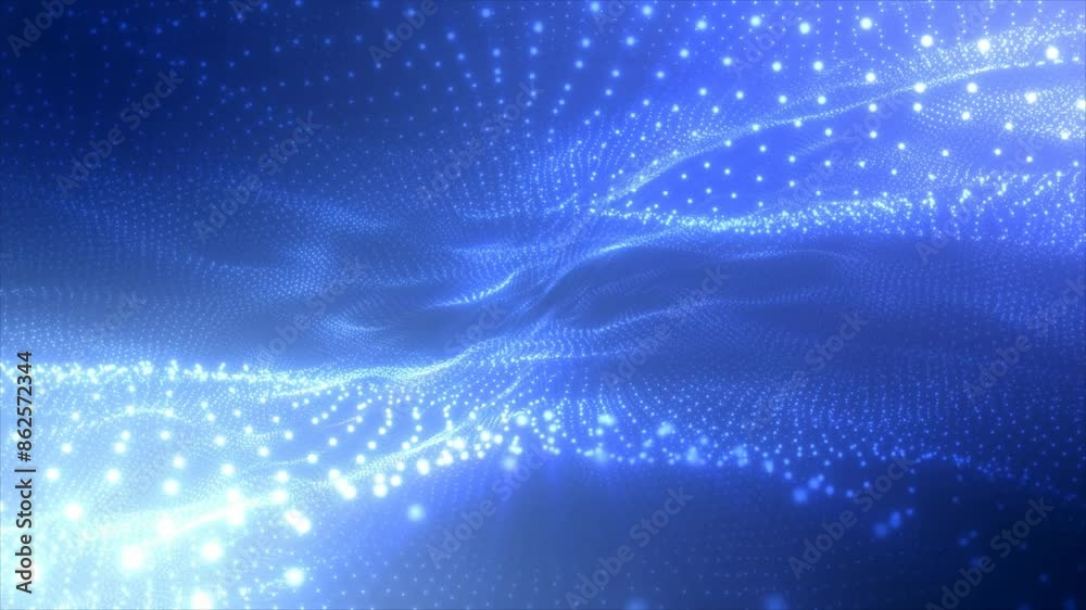 3d bg data flow concept, sci-fi background digital space. Blue high ...